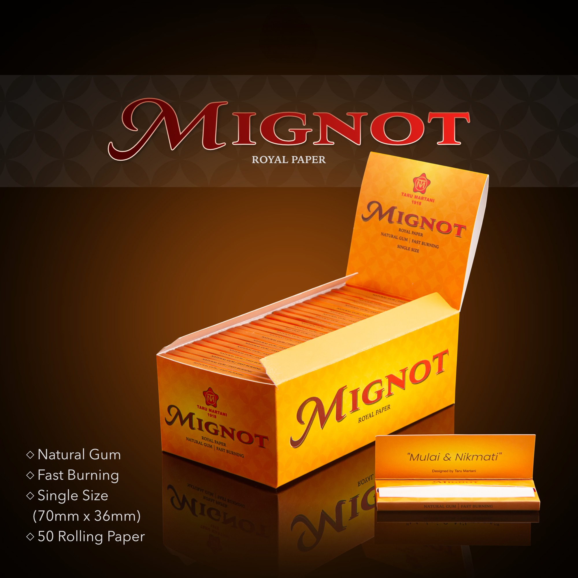MIgnot Cigarrette Rolling Paper | Taru Martani 1918